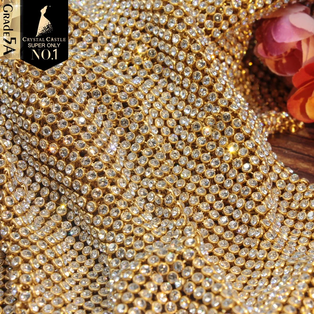 Kristall-Burg-Sparkle-Flexible-Strass-Stoff-SS-8-5-SS9-Strass-Net-Schal ...