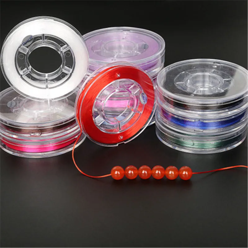 40m-roll-0-8mm-Crystal-Elastic-Beading-Cord-String-Fit-Bracelet-Nylon ...