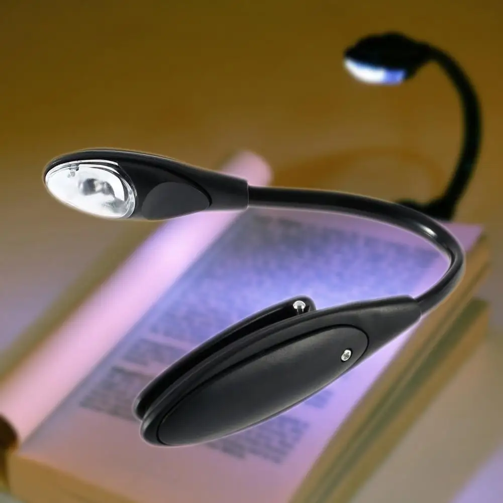 LED Reading Lamp Dual Arms LED Flexible Book Sheet Music Stand Light ...