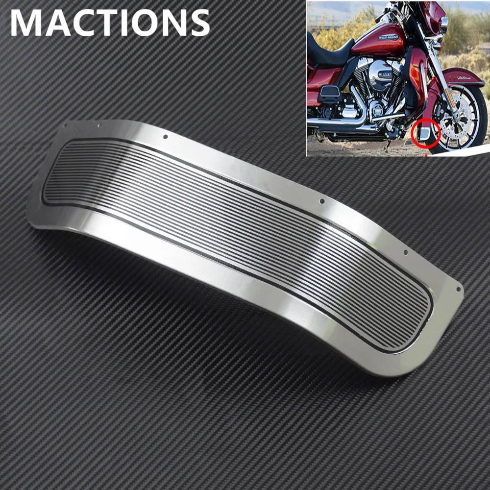 Motorcycle-Front-Fender-Skirt-Trim-Cover-Chrome-For-Harley-Touring-Road ...
