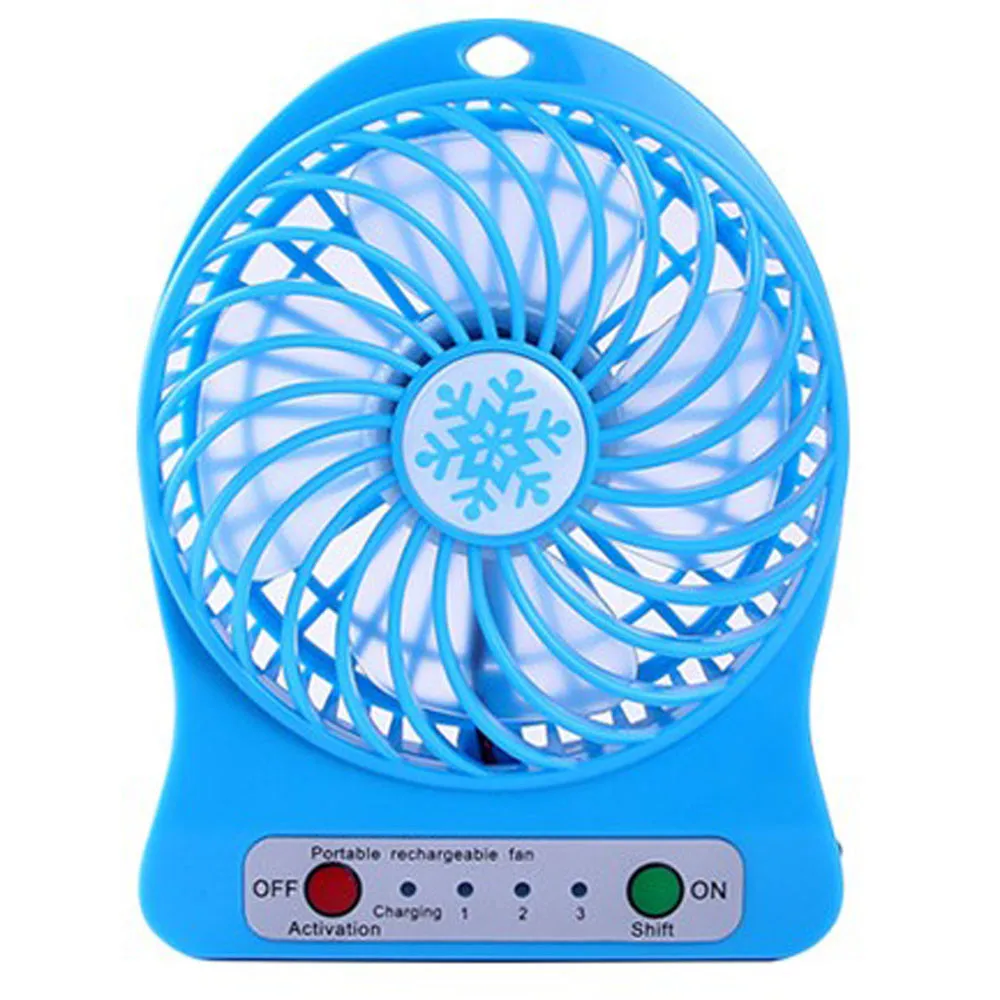 New Fashionable Mini Usb Fan Portable Rechargeable Led Fan Air Cooler