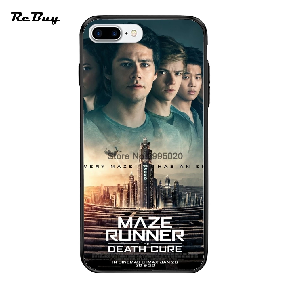 The Maze Runner for iPhone 8 7 6 6sPlus Shell Covers Hard PC&TPU Anti Knock Plating Button for ...