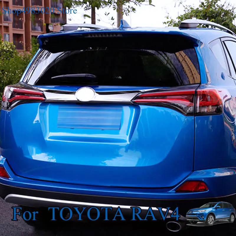 For-Toyota-Rav4-Rav-4-2016-2017-ABS-Chrome-External-Rear-Tailgate-Door ...