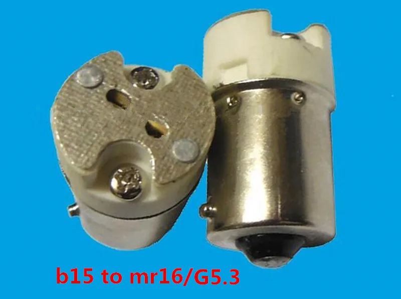 10pcs Ba15s Lamp Cap Turn To Mr16 Lamp Holder Ba15d Turn To G5.3 ...