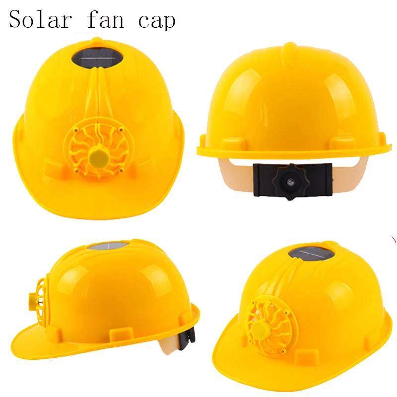2020 Solar Power Safety Helmet Outdoors Working Hard Hat Solar Panel ...