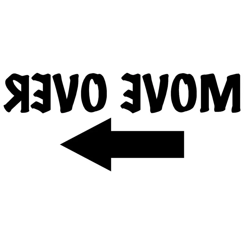 22-8-9-6CM-MOVE-OVER-ARROW-Car-Sticker-Decal-Personalized-Car-Styling ...