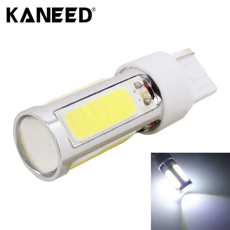 2PCS T20 Single Wire 1250LM 5COB LED White Light Car Rear Fog Lamp Bulb ...