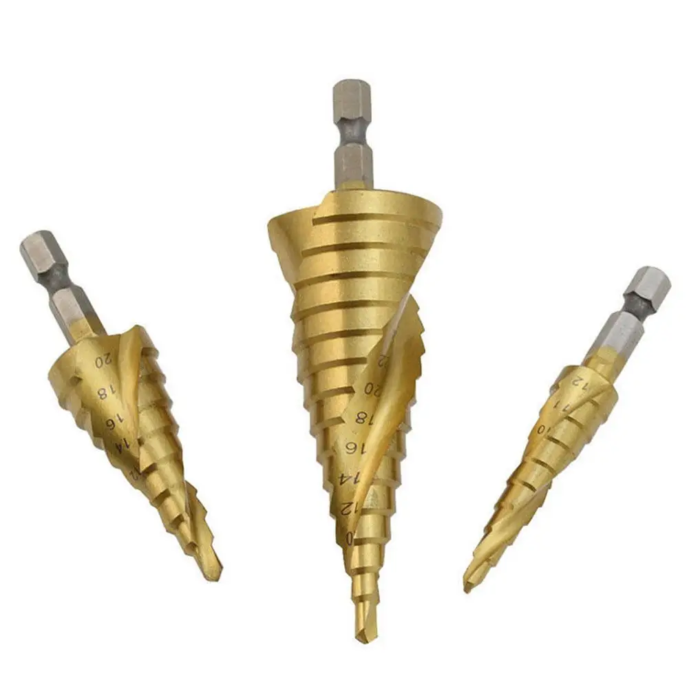 3 pcs 4 12 20 32mm HSS Spiral Grooved Center Drill Bit Solid Carbide 3 pcs 4 12 20 32mm HSS Spiral Grooved Center Drill Bit Solid Carbide