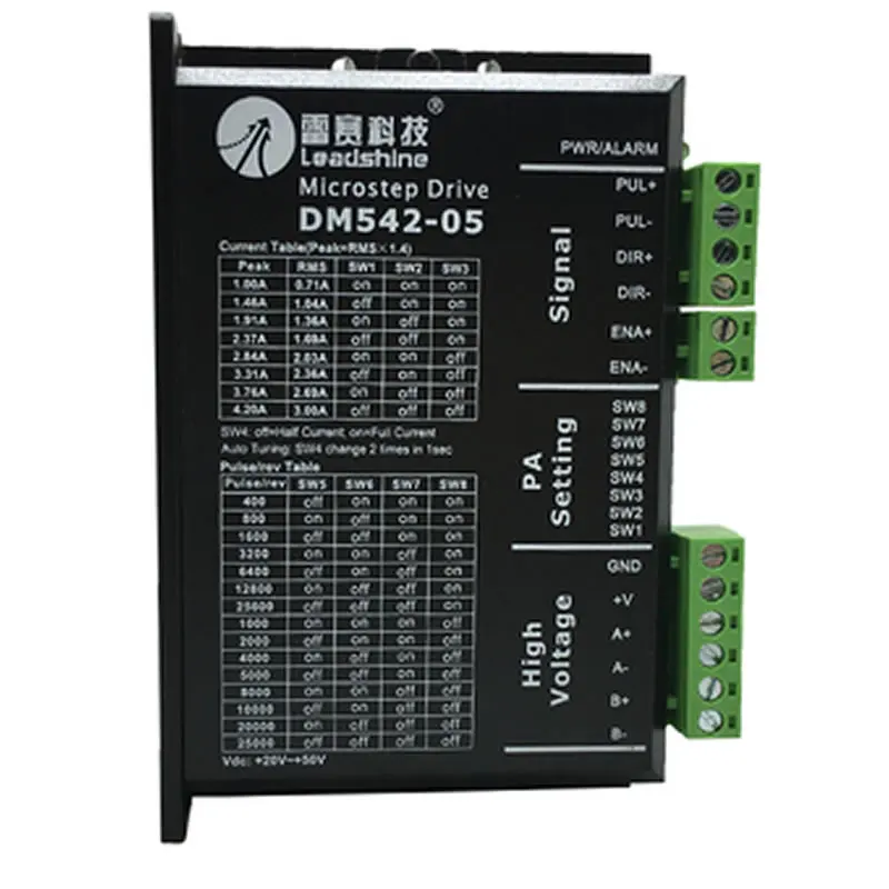 Оригинальные Leadshine DM542 M542C DM542S 57 Драйвер шагового двигателя M542 M542-05