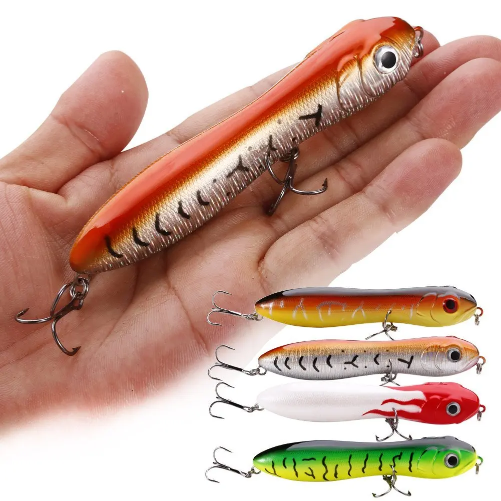 Pencil Bait Hard Fishing Lure 10cm 15.6g Foating Topwater Snake Fishing ...