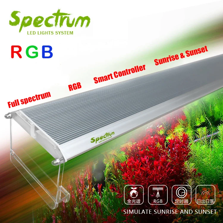 RGB Water Plant grow LED light ADA style sunrise sunset aquarium water ...