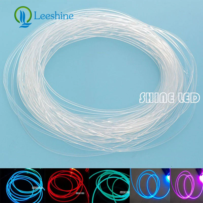 1m Side Glow Pmma Optical Fiber Cable 1.5/2/3/4mm Diameter Car Optic ...