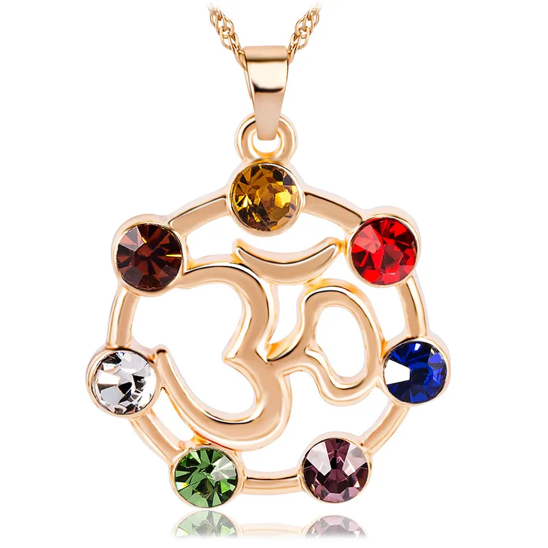 Gold Hindoo Jewelry,OHM Hindu Buddhist AUM OM Pendant Necklace Hinduism ...