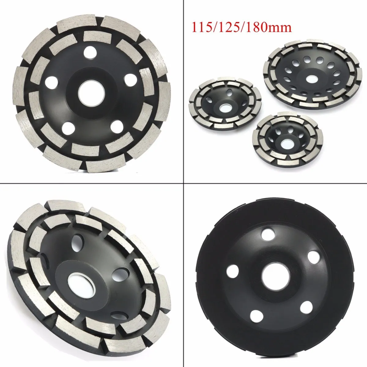 Aliexpress.com : Buy 115mm/125 mm/180 mm Diamond Segment Grinding Cup ...