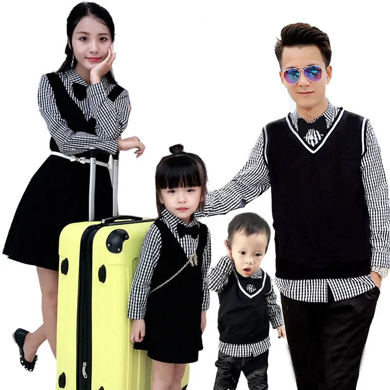 Mother & kids Family matching clothes Autumn Winter korean style mother ...