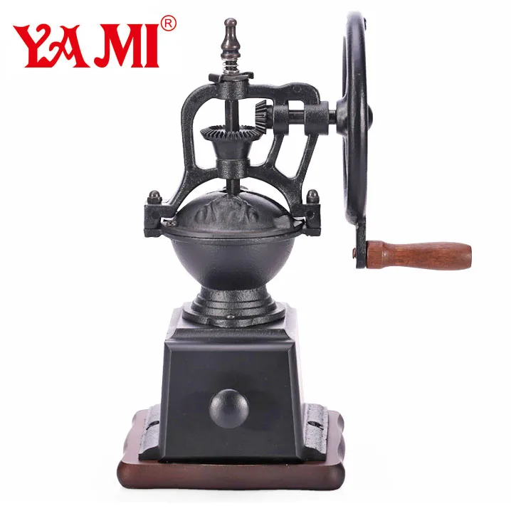 Vintage 3516 Rail wheeled hand grinder coffee bean Coffee Mill|mill ...