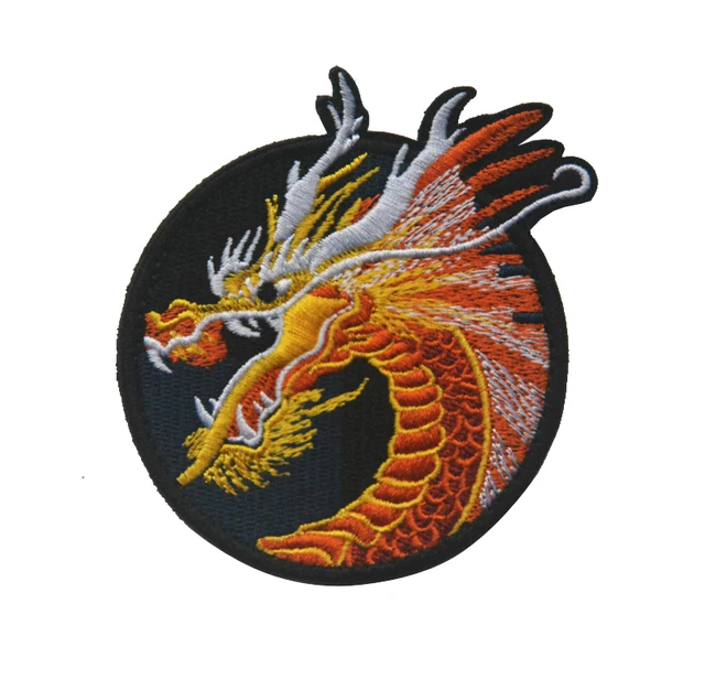 Chinese Dragon Military Army Tactical Morale Embroidery Patches For ...