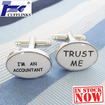 ACCOUNTANT Career Cufflink Cuff Link 2 Pairs Free Shipping Promotion