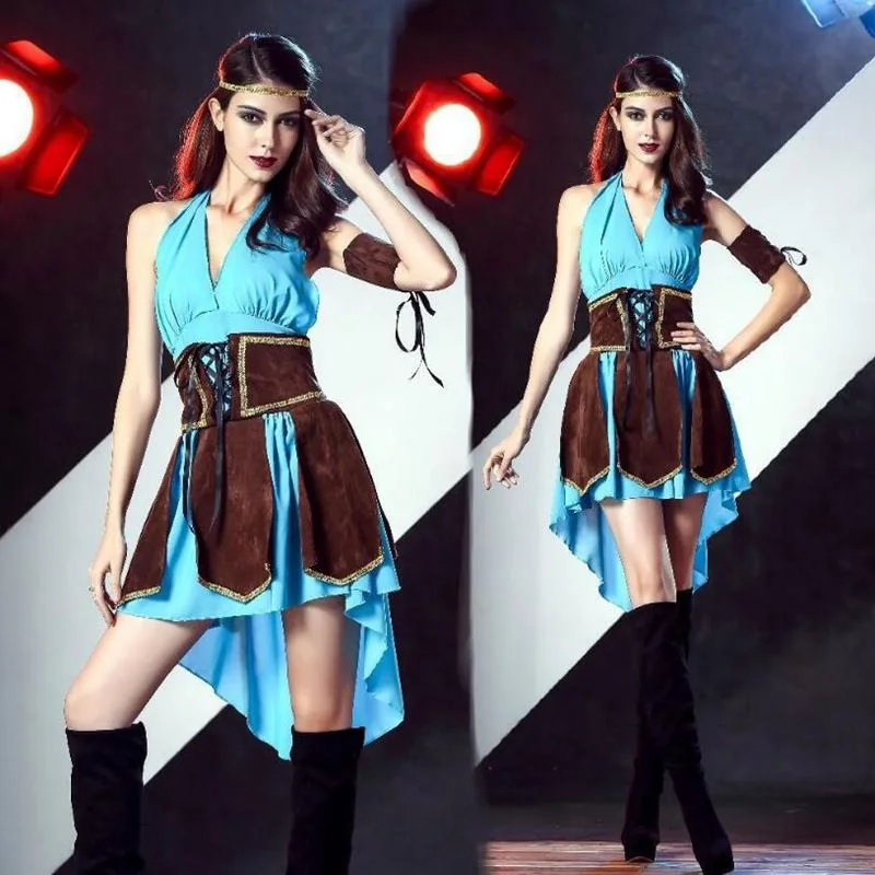 Sexy Adult Women Greek Goddess Costume Fancy Dress Halloween Masquerade