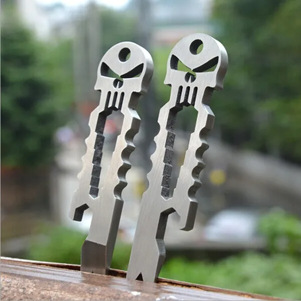 2pcs/lot Stainless steel tactical EDC titanium skeleton key stick your ...