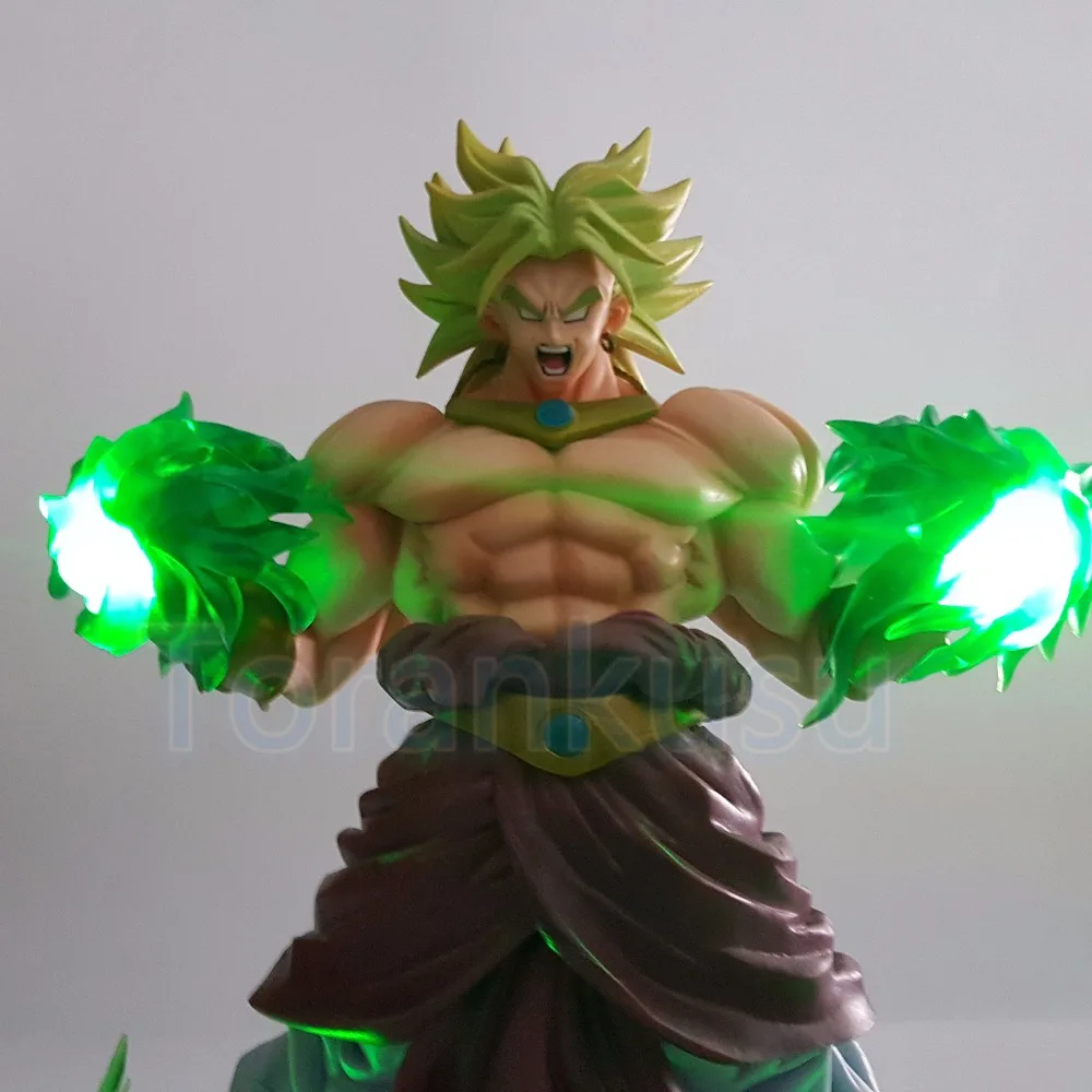 Discount This Month Dragon Ball Z Action Figure Broly Green Power Led ...