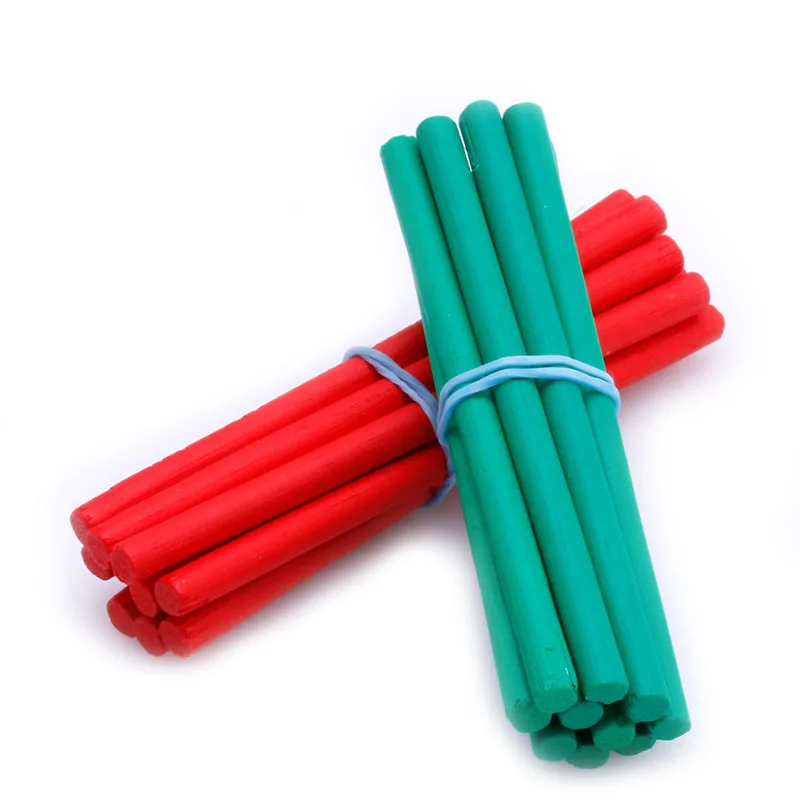 50-Pcs-Math-Manipulatives-Wooden-Round-solid-sticks-Counting-Sticks ...
