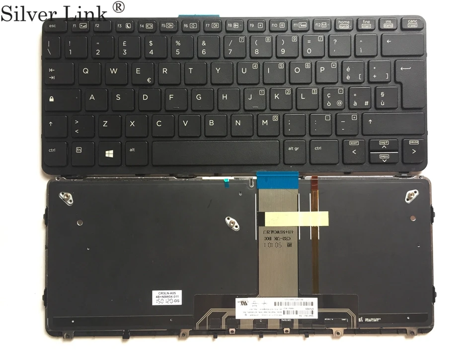 SW Swiss backlit Keyboard For Keyboard for HP Pro x2 612 G1 keyboard ...