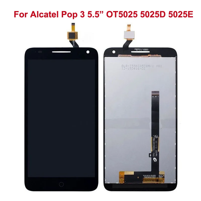 Para alcatel pop3 (5.5) ot5025 5025d 5025e 5025g 5025n 5025x assembléia ...