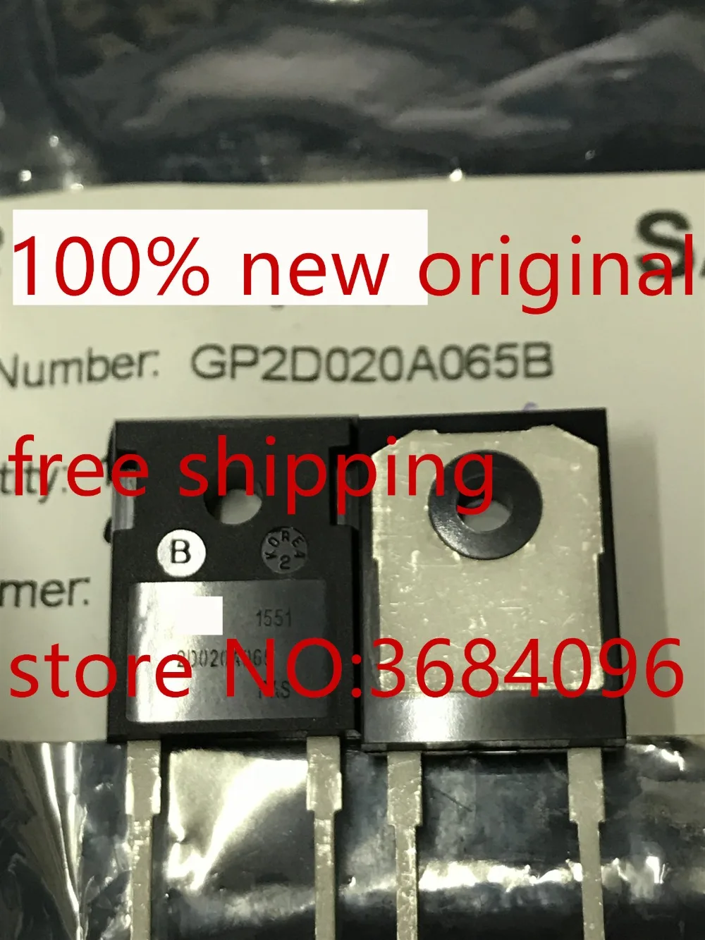 GP2D020A065B GP2D020A065 2D020A065PAS 2D020A065 1 unidad 650V 58A TO247 ...