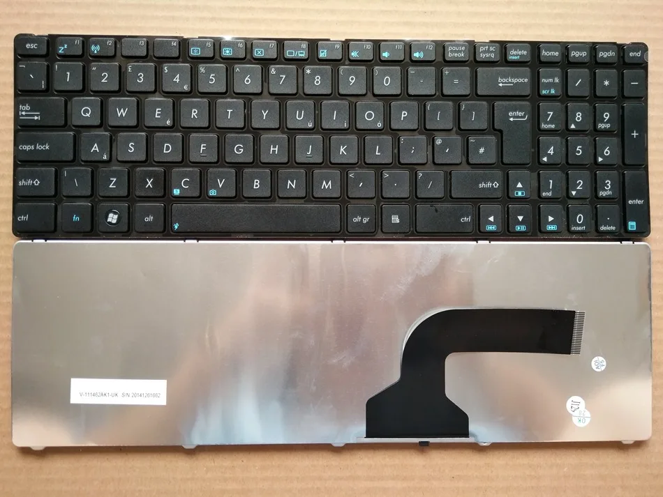 Novo Teclado Reino Unido Para Asus K52 K52F K52DE K52JB K52JC K52JE ...