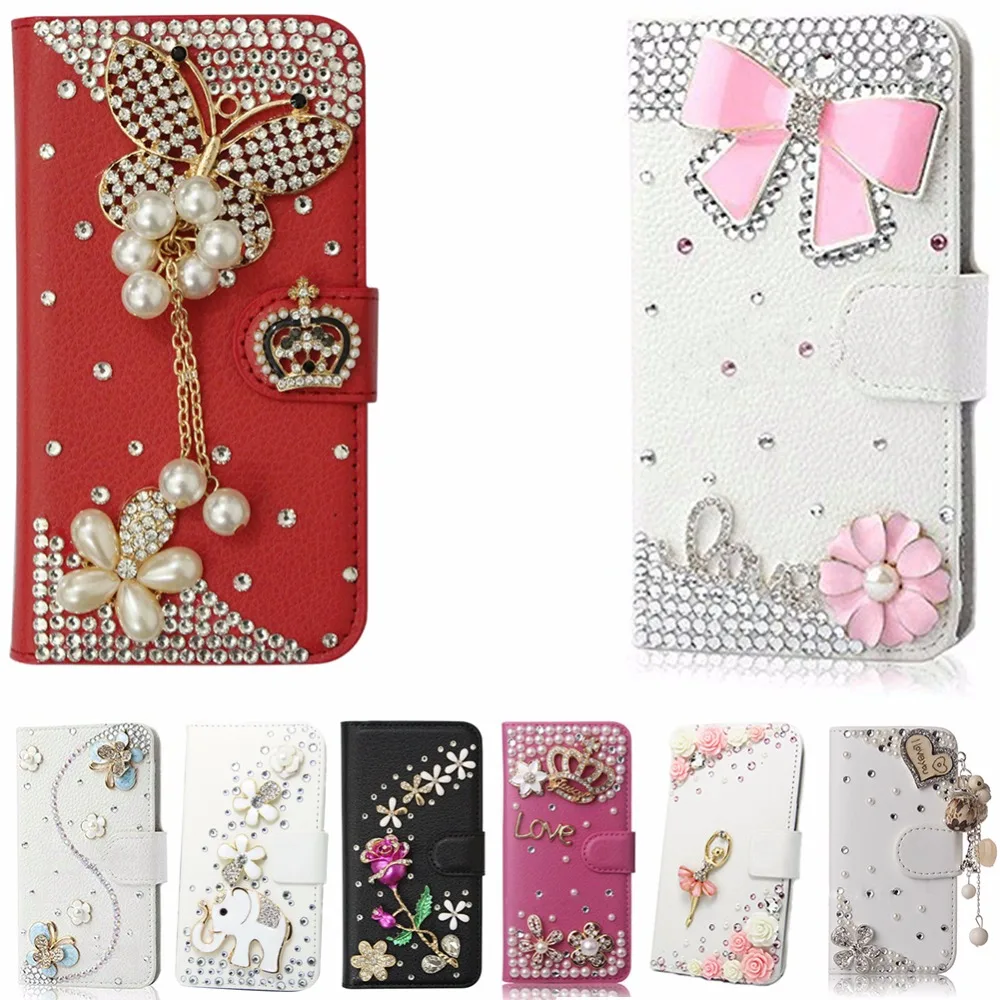Crystal rhinestone flor lindo teléfono caso para Nokia Lumia 830, lujo ...