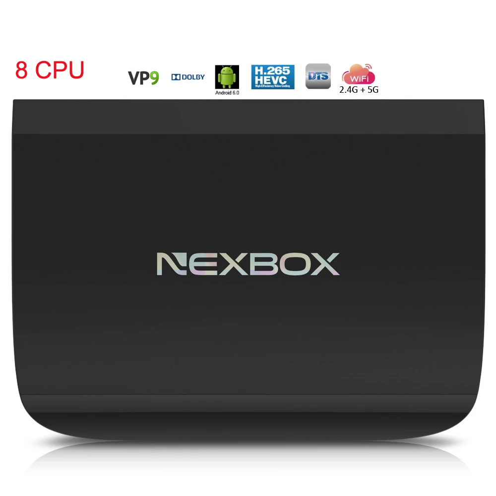 NEXBOX A1 Amlogic S912 Octa Core 2G RAM 16G ROM Android 6.0 2.4G + 5G ...