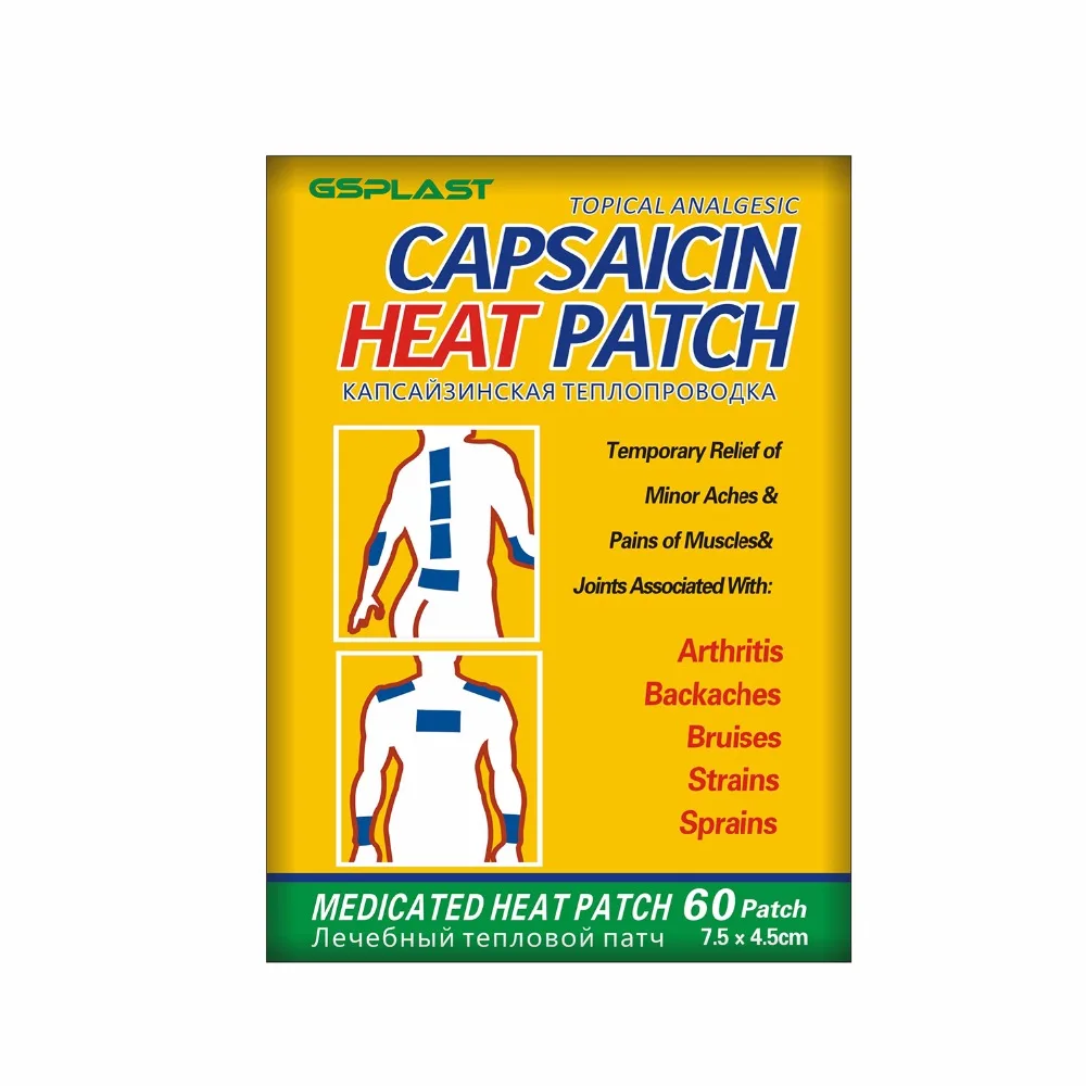 Summer Clearance 60 Pieces/lot Pain Relief Patch Medical Capsicum ...