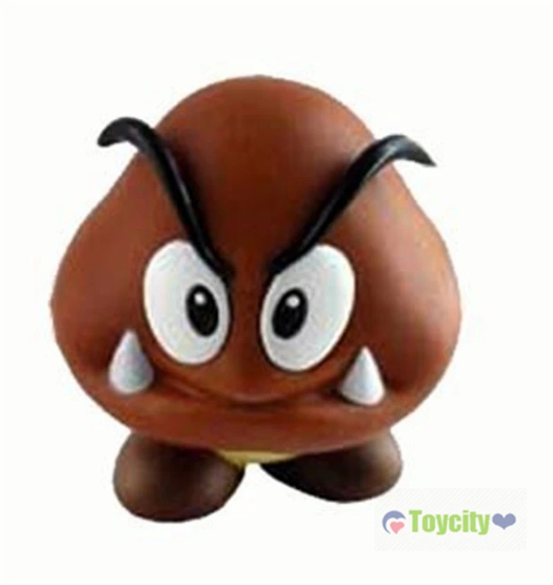 New Super Mario Brothers Kuribo Goomba 8cm/3" PVC Figure Loose|figure ...