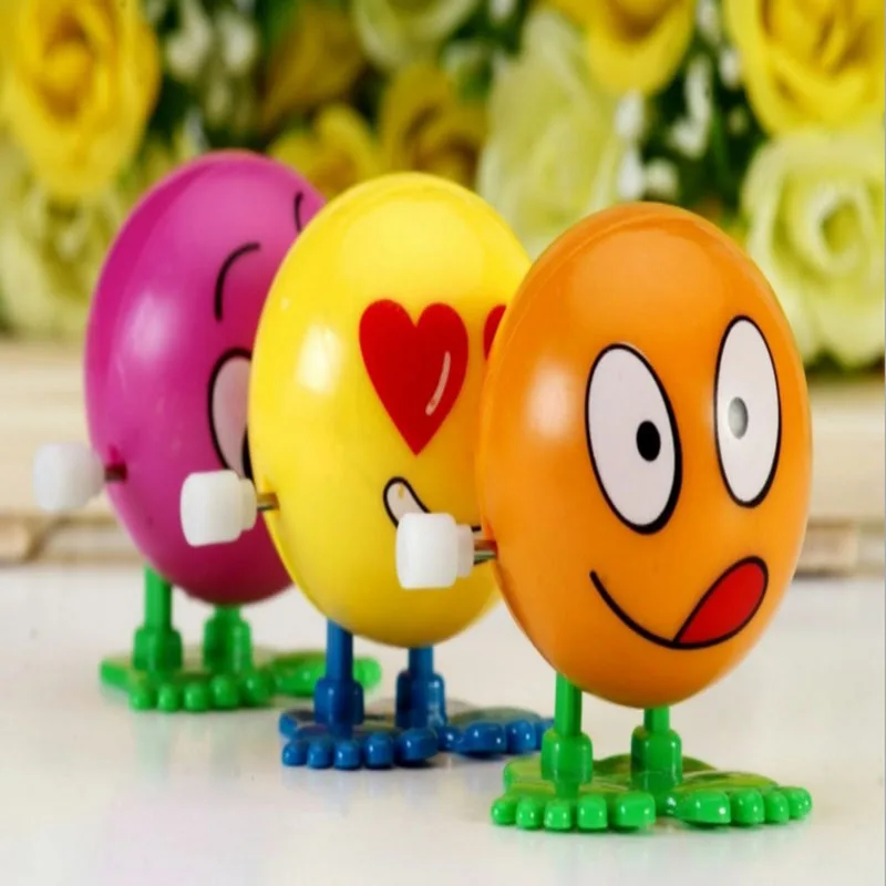 Cute Smiling face Wind Up Toys Funny toys Clockwork Classic Toy Newborn ...