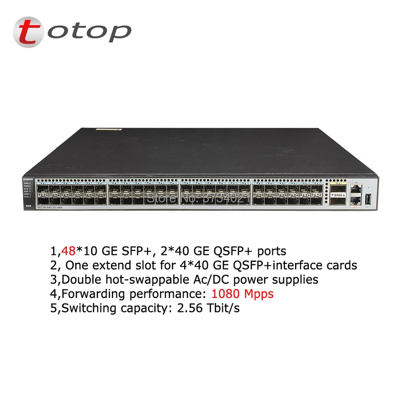 Huawei 48 Port Fiber Switch S6720 54C EI 48S AC/DC-in Fiber Optic ...