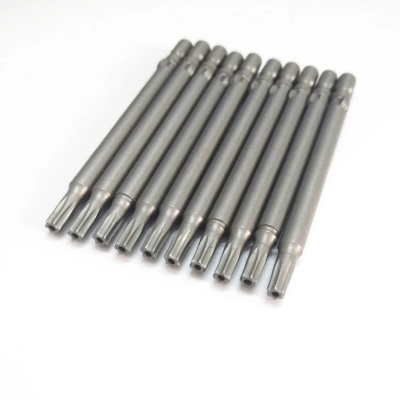 10pcs 800 4mm Round Shank Electric Magnetic Torx Screwdriver Bit T8/t10 ...