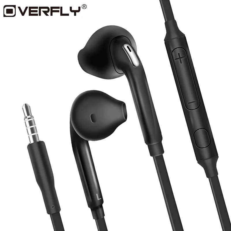 Overfly in ear auriculares con cable para iPhone 5 6 sonido de graves ...