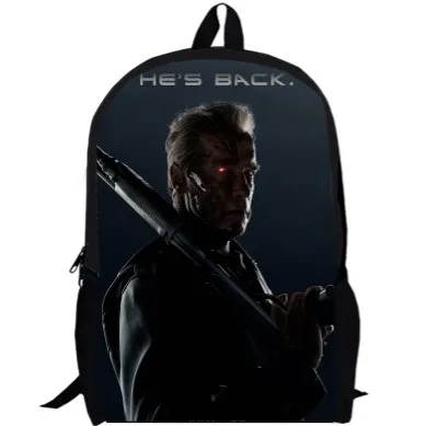 13inch Terminator Backpack for Boys Girls Kids men Bag children primary ...