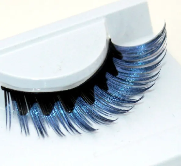 (Minimum order $ 5) Multicolour false eyelashes lips lengthen style ...