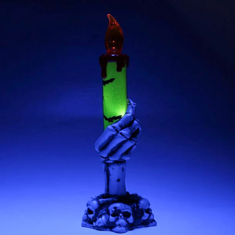 1pcs Skull Hand Shape LED Candle Light Halloween Supplies Decorative ...