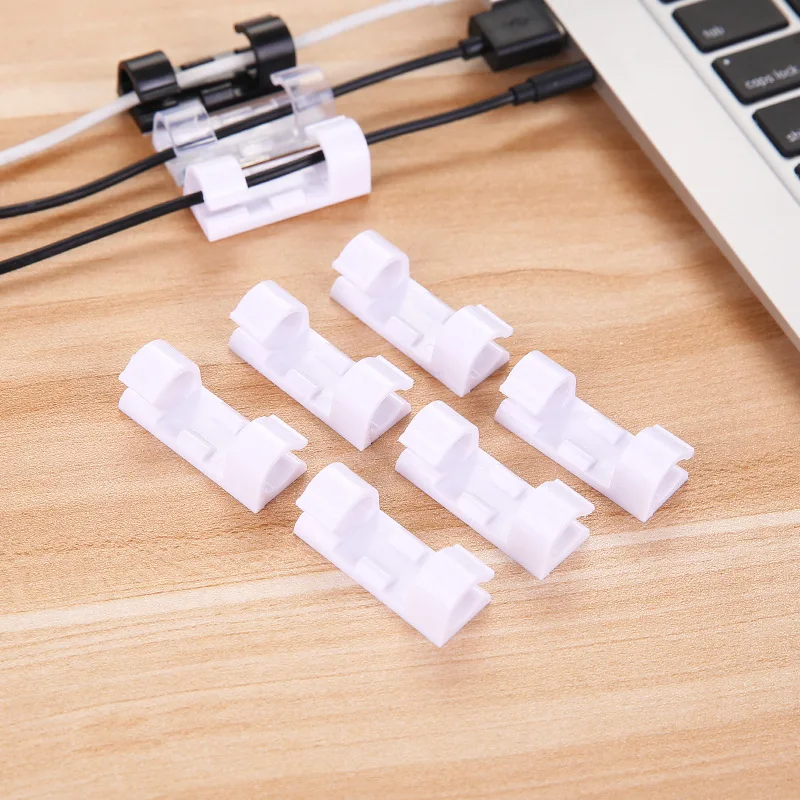 20Pcs Electrical Wire Fitted Hooks & Rails 3M Adhesive Data Cable ...