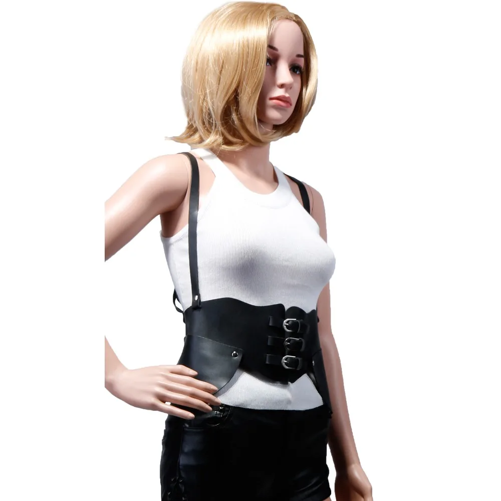 Harness, Literary wind trend personality sexy leather strap pin buckle ...