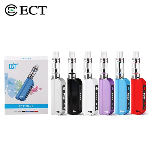 Best Price New ECT box mod vape electronic cigarettes Starter Kit 50W E ...
