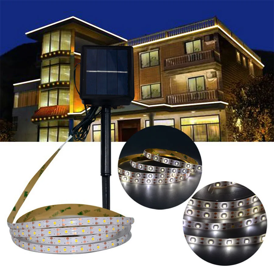 Outdoor Waterproof Solar LED Lighting Strip - Lighting4Home