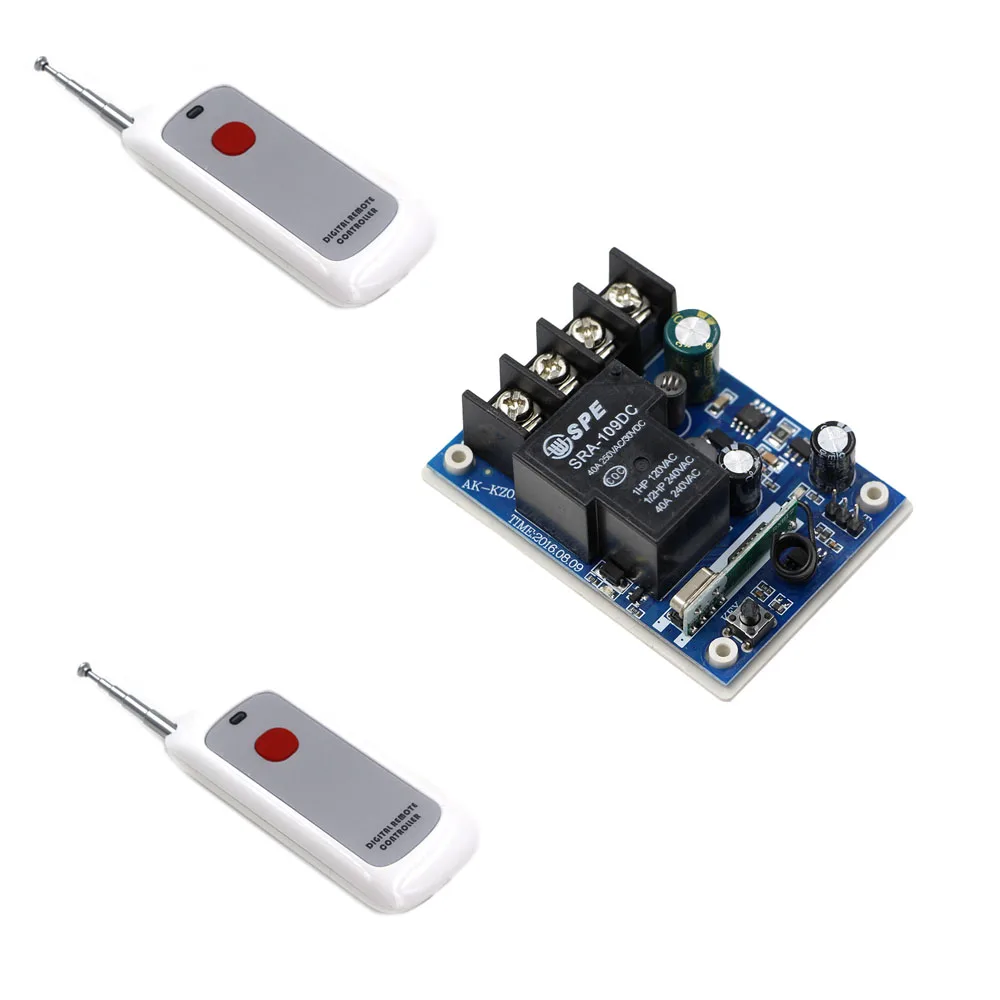 Latest DC12V 48V 30A Relay Wireless Remote Control Switches Wide ...