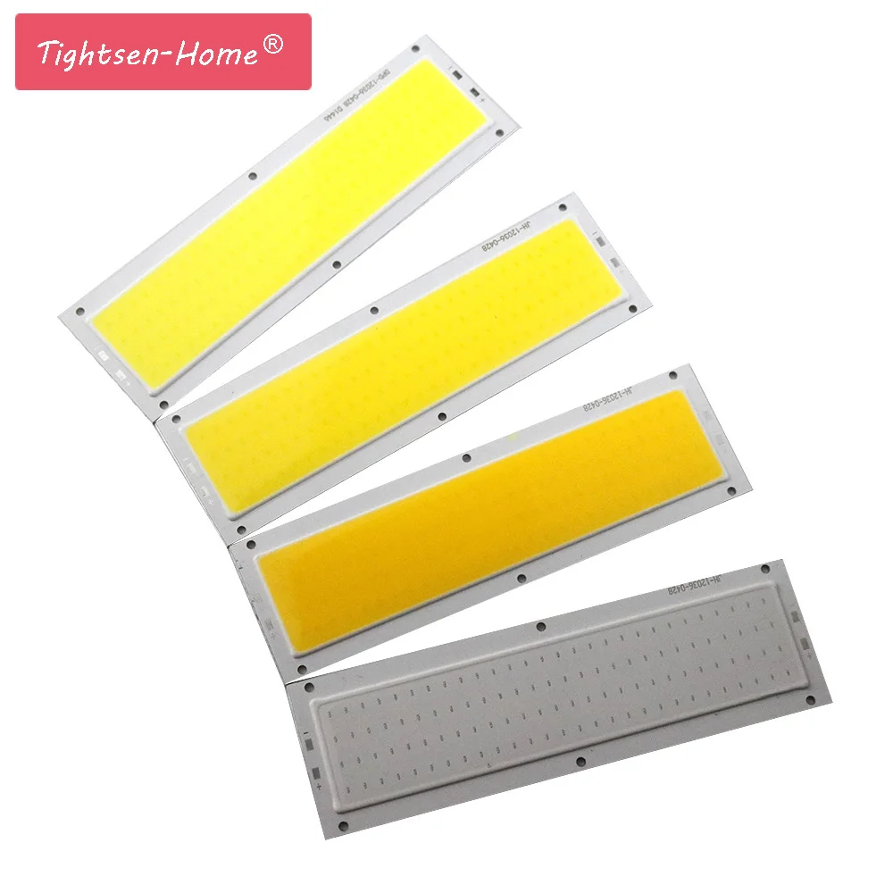 120x36mm COB LED Panel Strip 12V Light 10W Source Natural Warm White ...