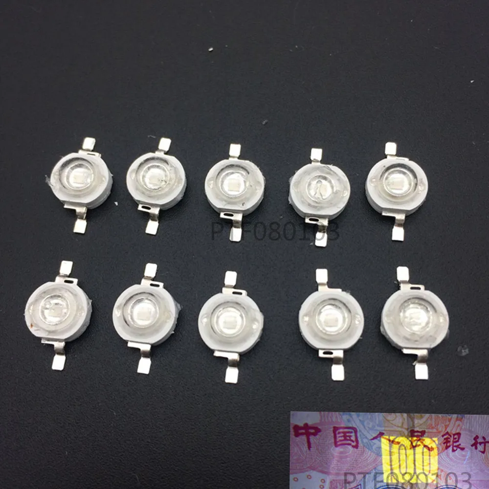 10pcs-High-power-UV-LED-3W-365NM-370NM-375NM-380NM-385NM-390NM-395NM ...