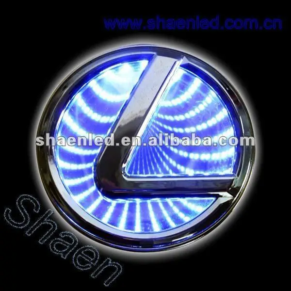 3D led car logo lexusl logo|led lights model cars|led video light ...