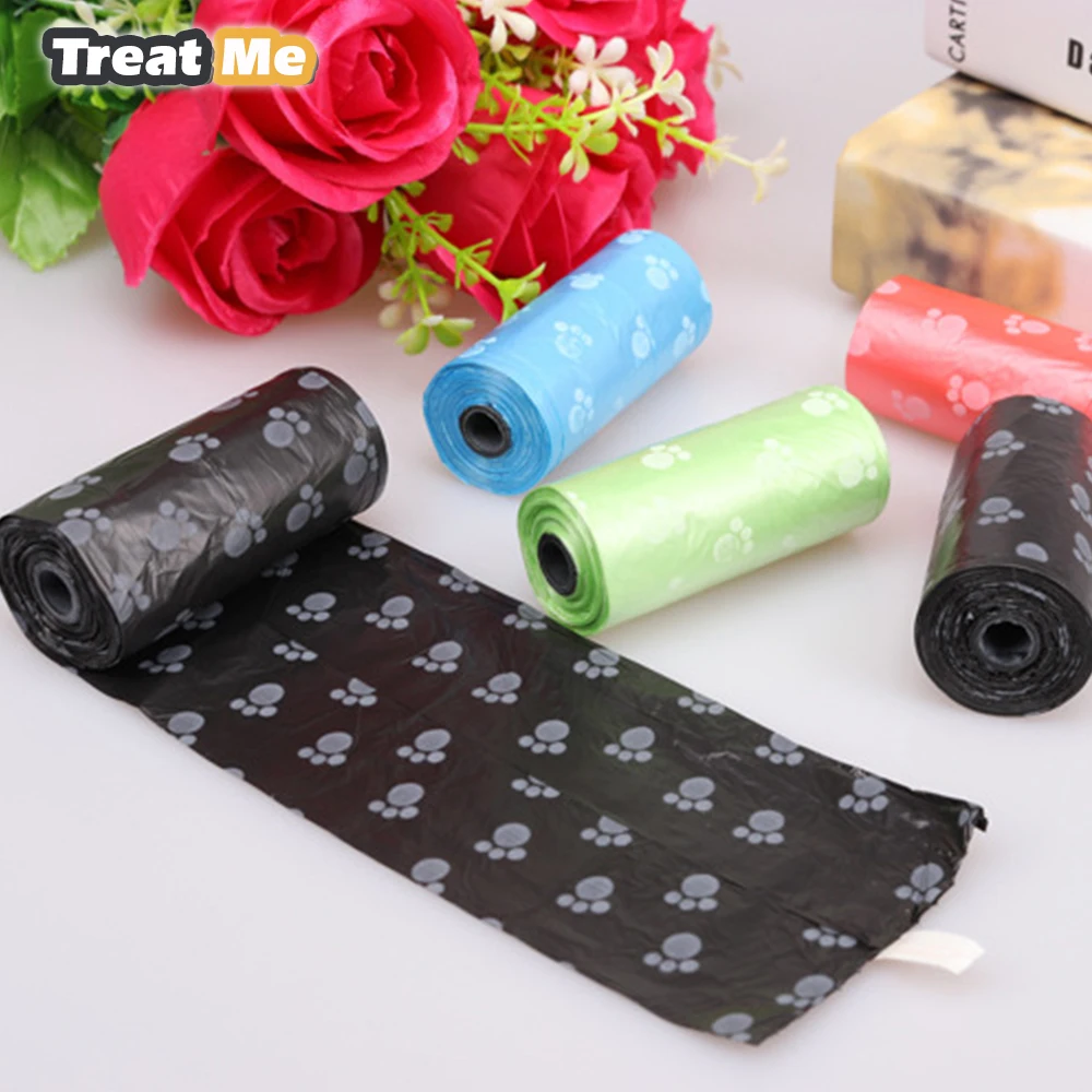 10Roll=150PCS Degradable Pet Dog Waste Poop Bag Walk The Dog Pet Poop ...